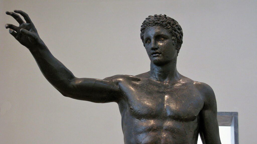 Broken arm could point way to bronze statues
