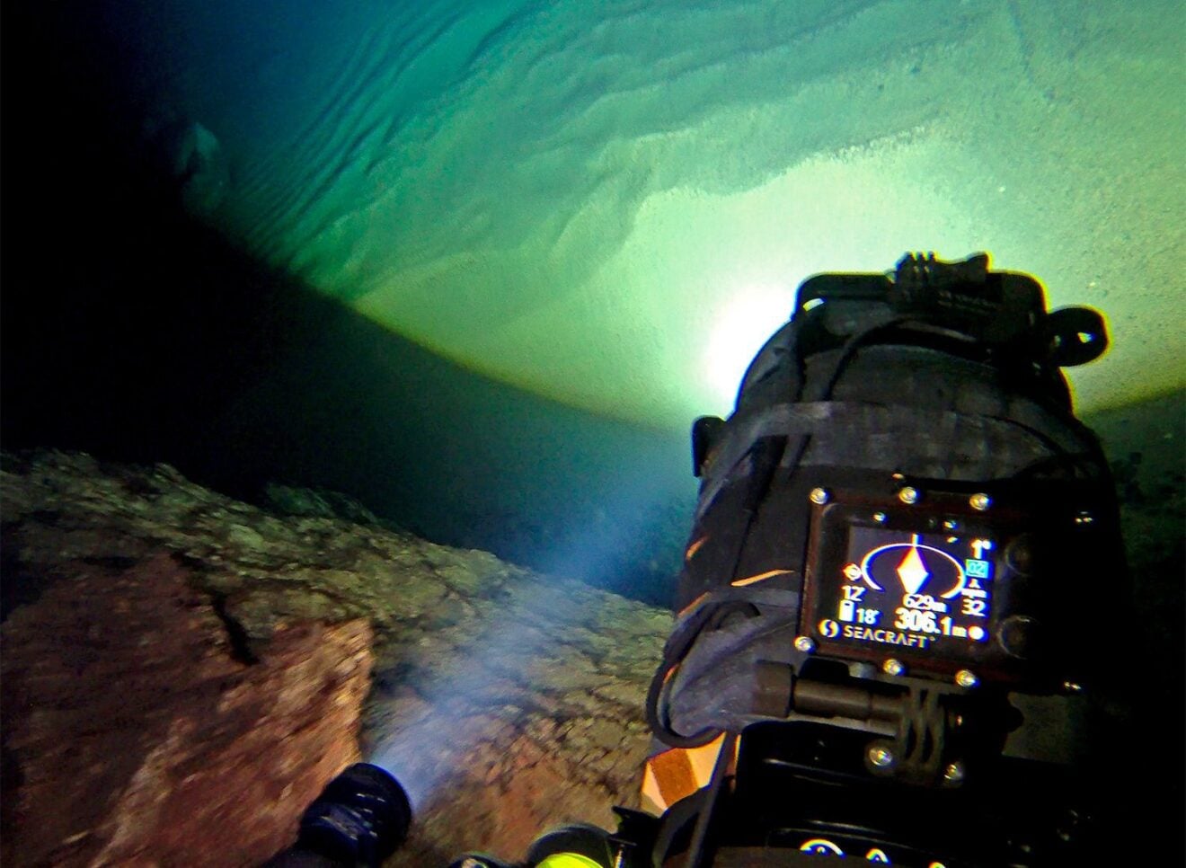 How cave-diver stretched world depth record to 308m