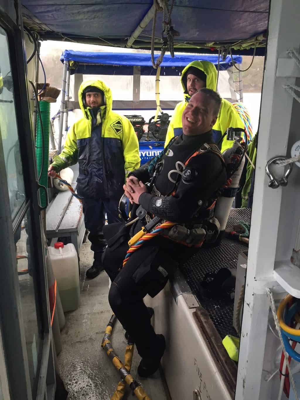 THE COMMERCIAL DIVER: In at the deep end