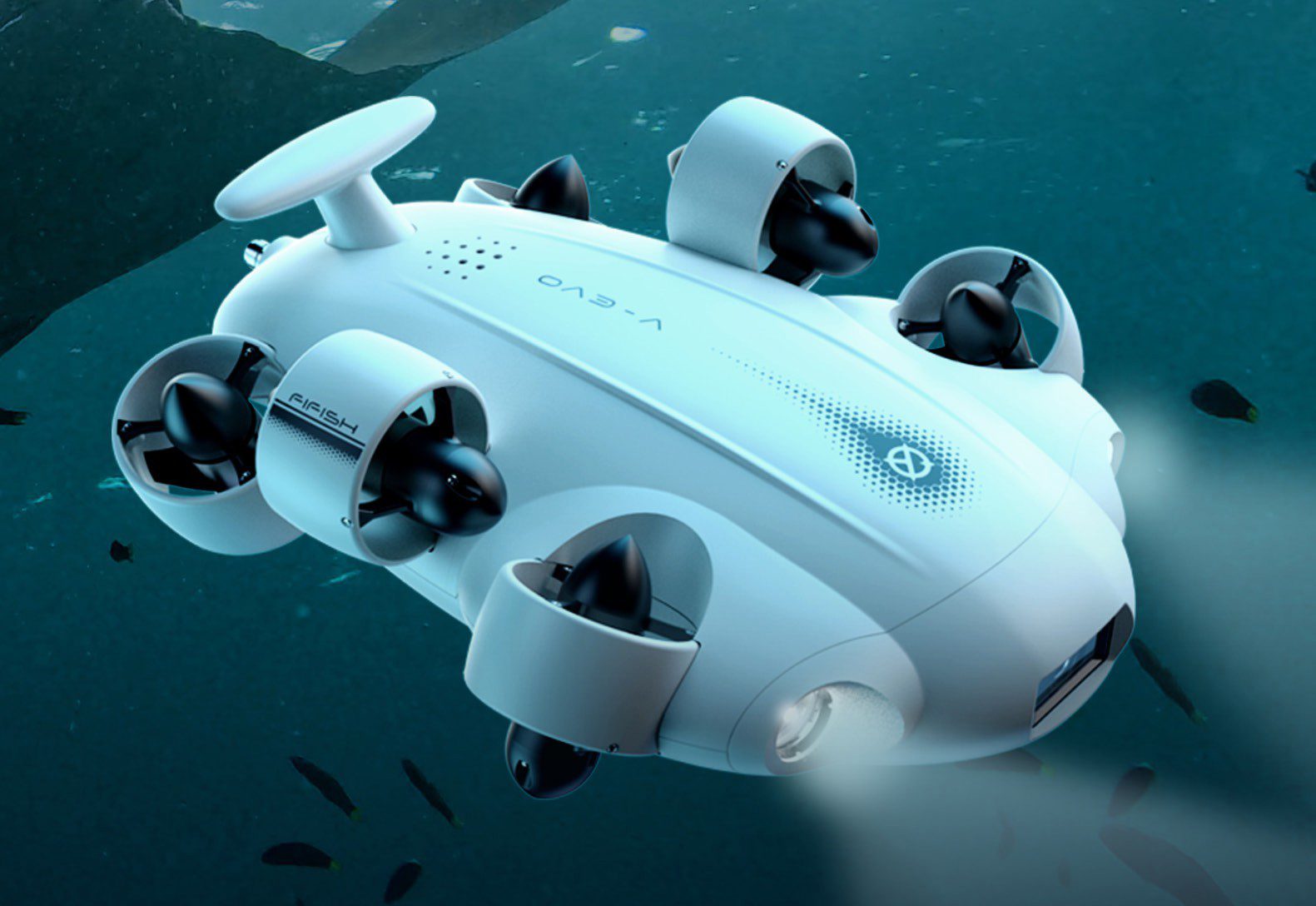 Qysea Fifish V-EVO Underwater Drone | 4K 60FPS Camera & 360° Movement