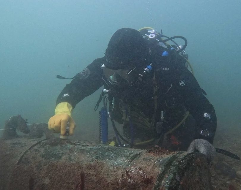 Historic England - underwater heritage protected by forensic marking