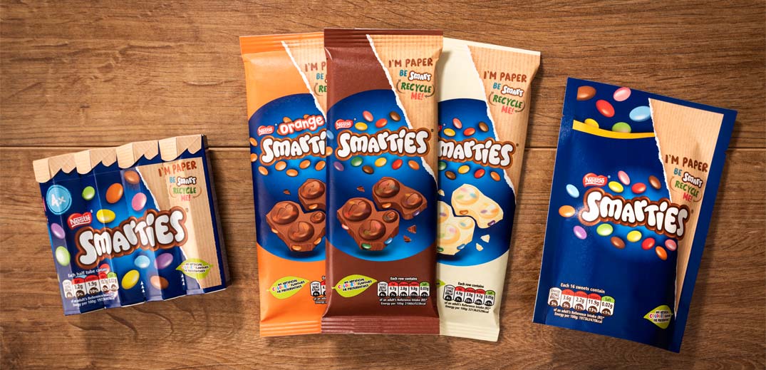 Smarties first global brand to switch to recyclable packaging