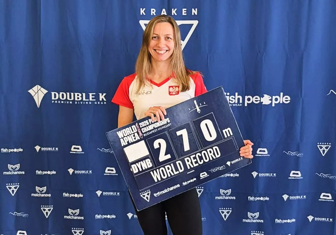 Polish freedivers lead world-record blitz in Budapest